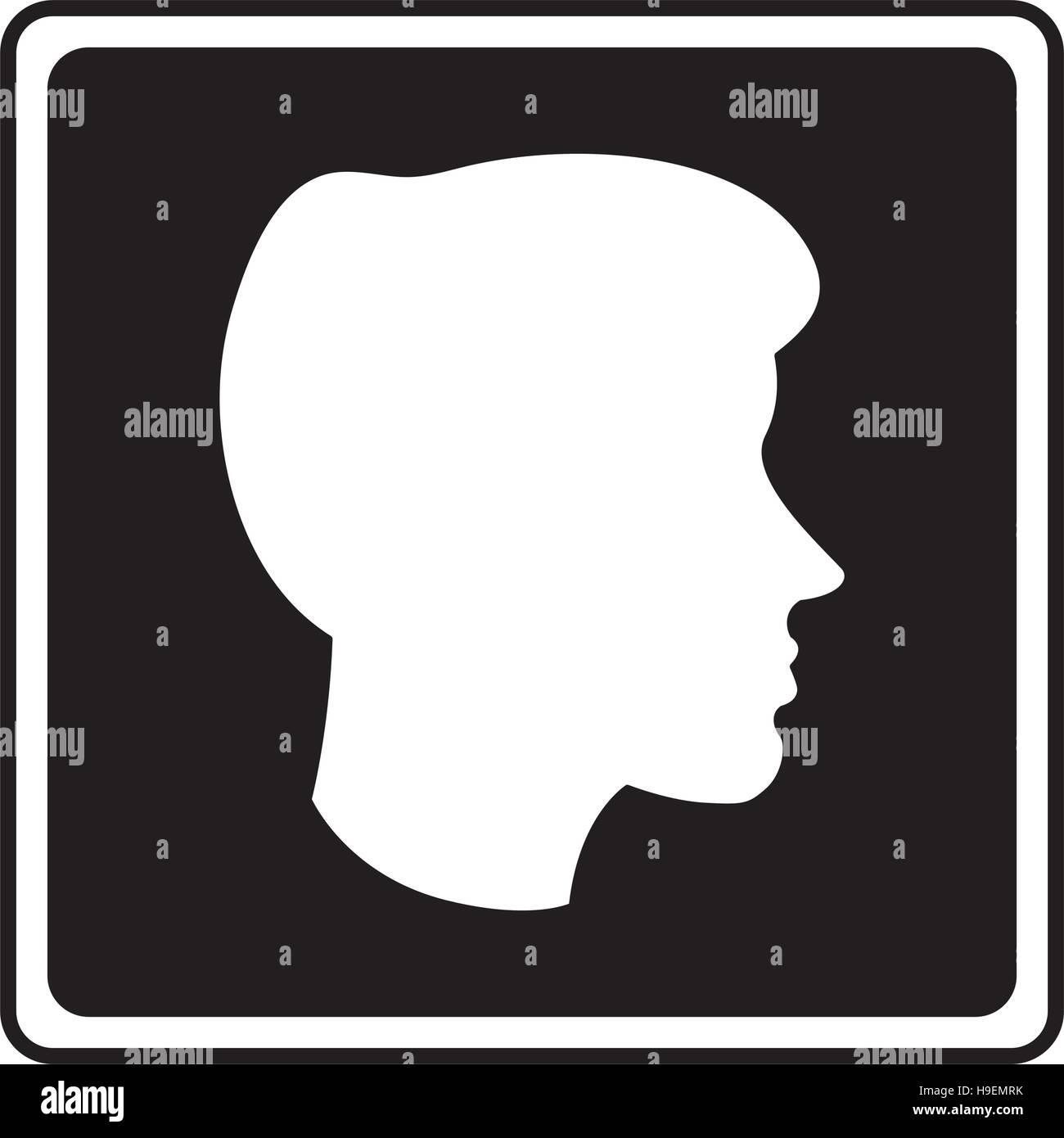Isolated man head profile design Stock Vector Image & Art - Alamy