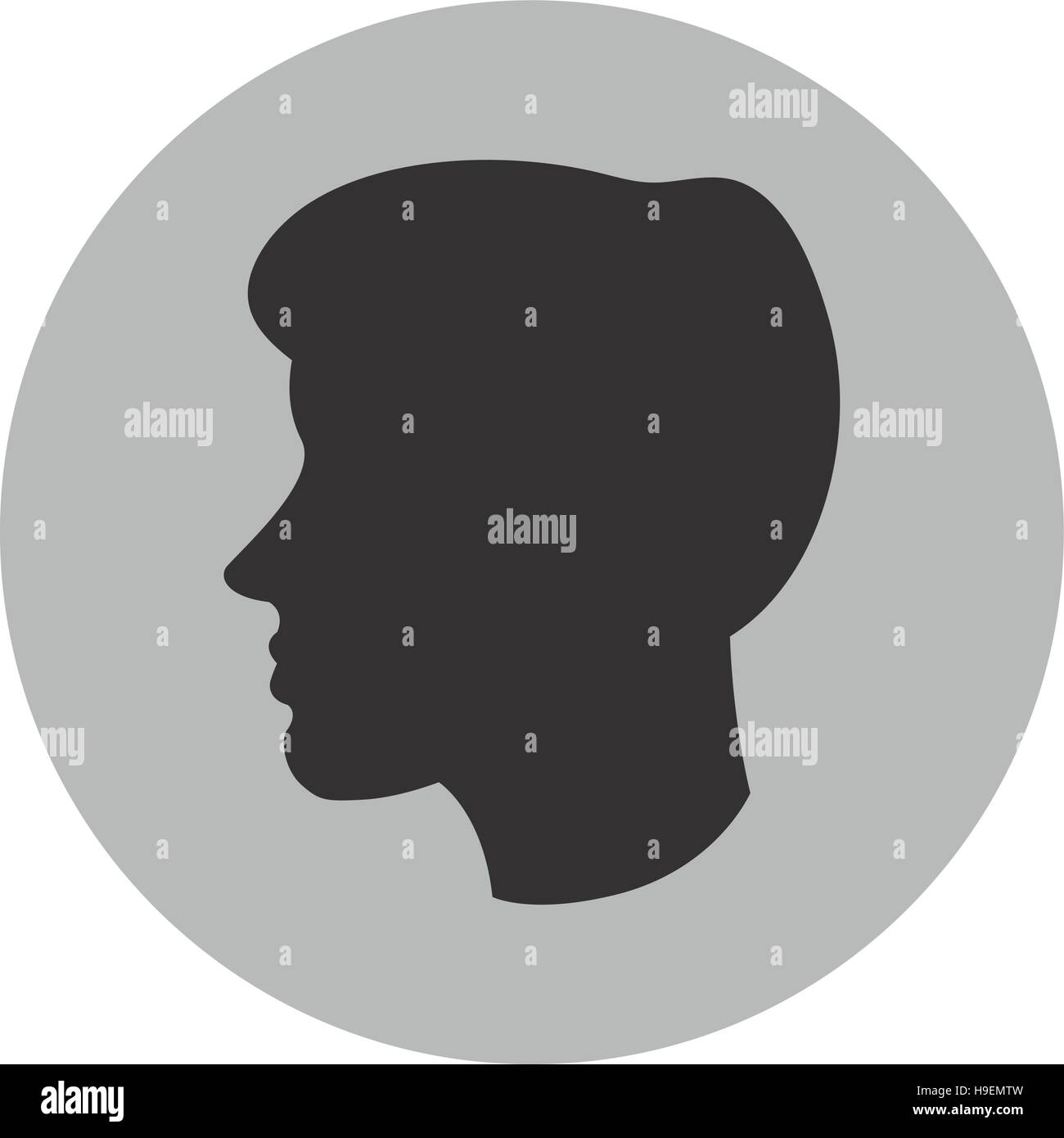 Isolated man head profile design Stock Vector Image & Art - Alamy