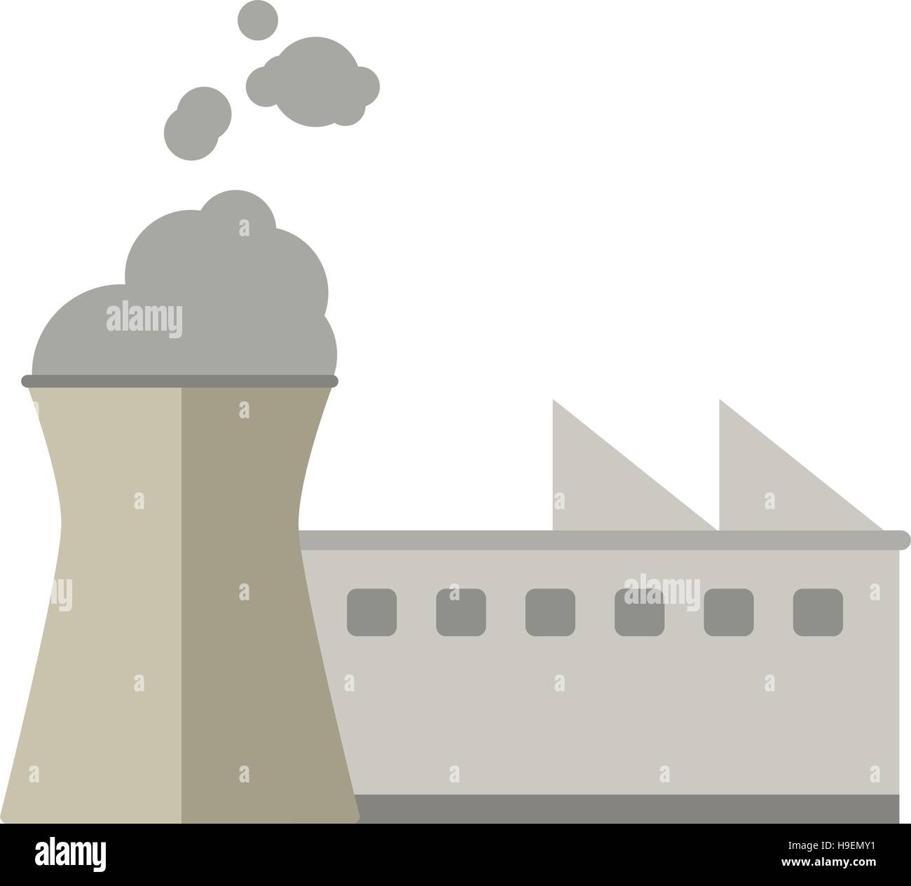 Isolated factory building design Stock Vector Image & Art - Alamy