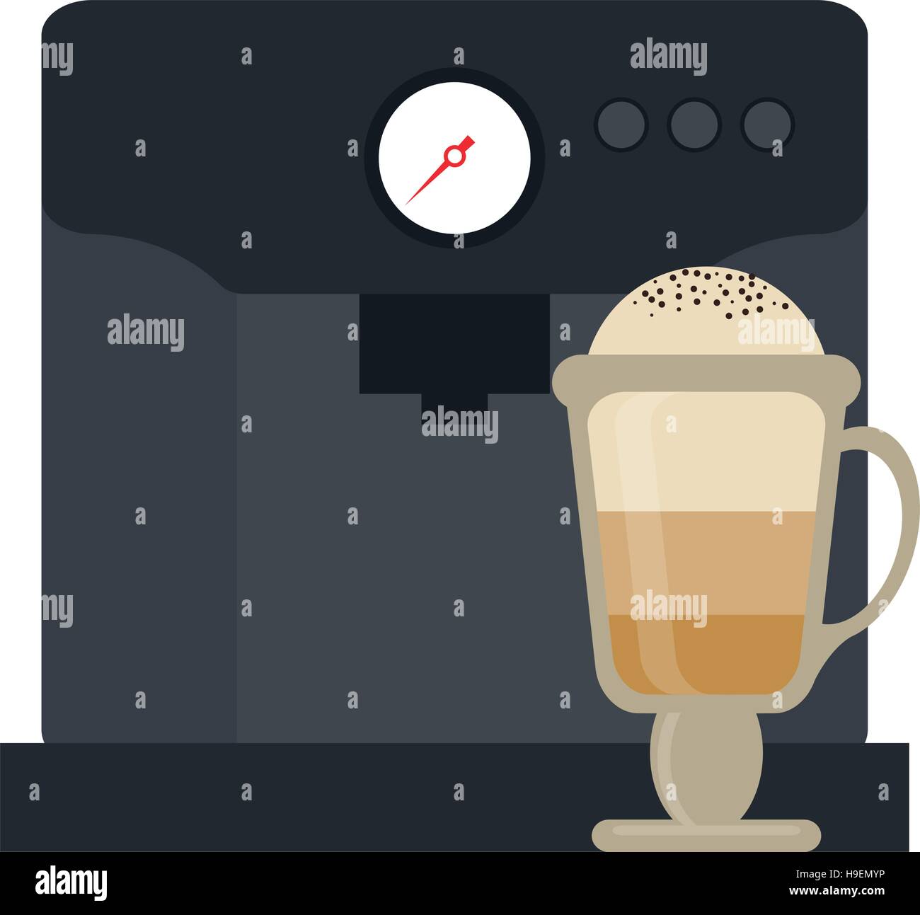 Isolated coffee machine design Stock Vector Image & Art - Alamy