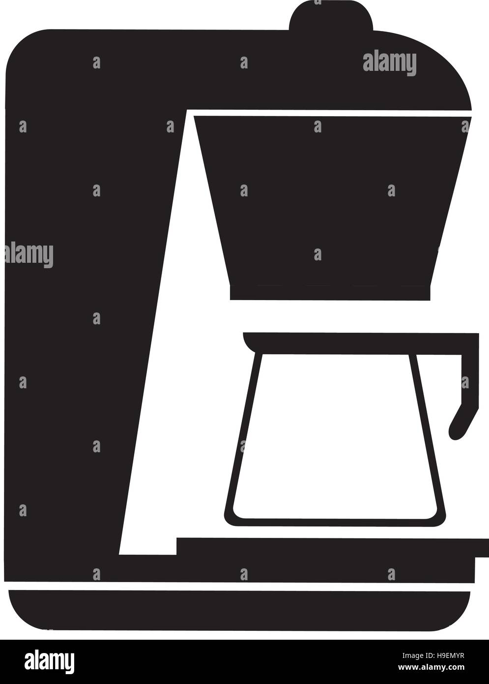 Isolated coffee machine design Stock Vector Image & Art - Alamy