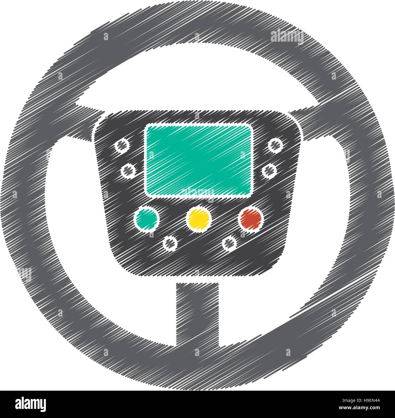 Isolated steering wheel design Stock Vector Image & Art - Alamy