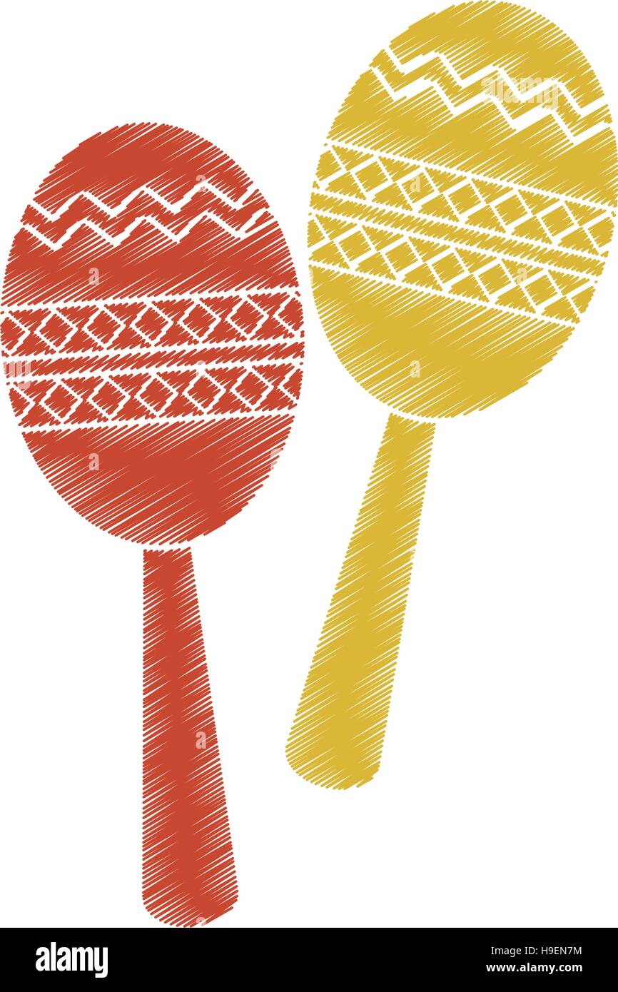Isolated maraca instrument design Stock Vector Image & Art - Alamy