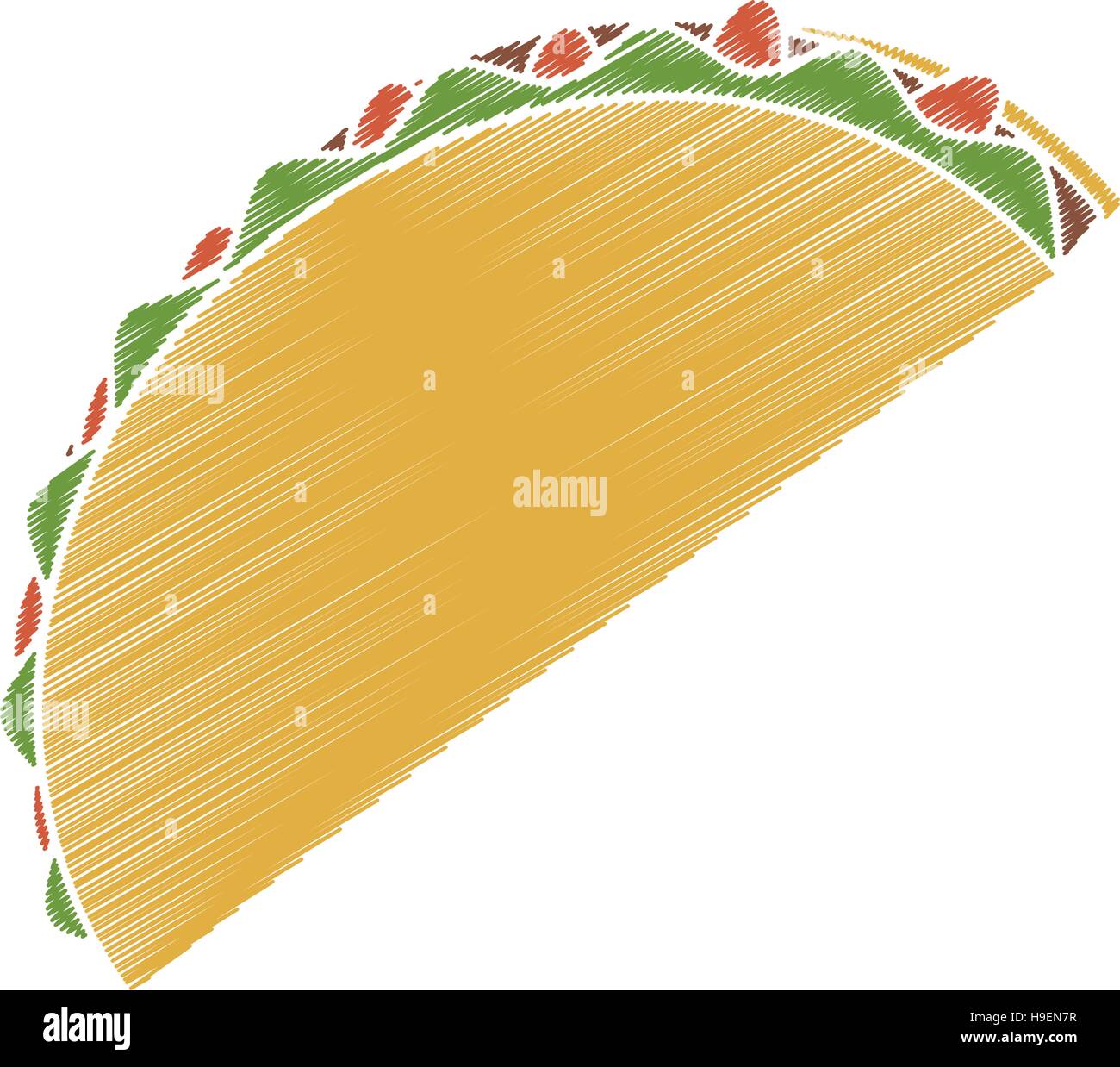 Isolated mexican taco design Stock Vector Image & Art - Alamy