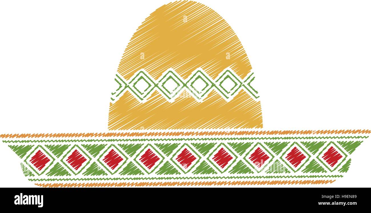 Isolated mexican hat design Stock Vector Image & Art - Alamy