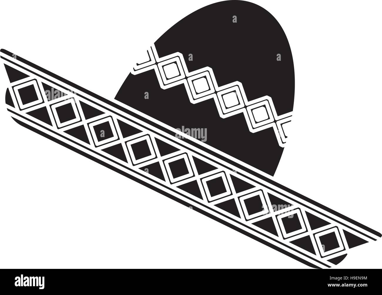 Isolated mexican hat design Stock Vector Image & Art - Alamy