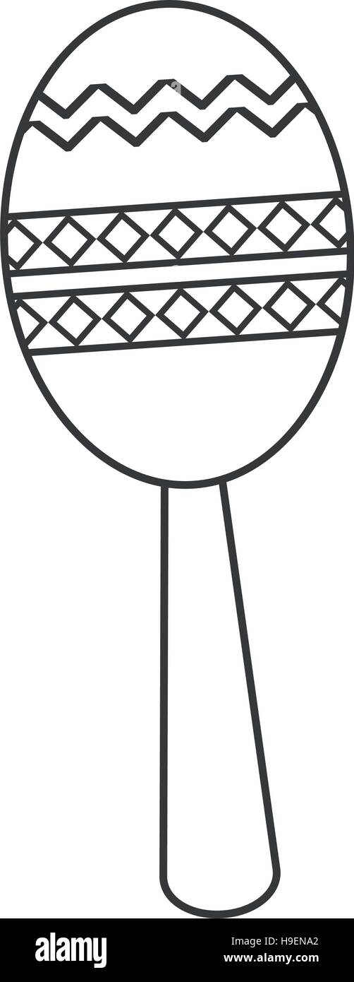 Isolated maraca instrument design Stock Vector Image & Art - Alamy