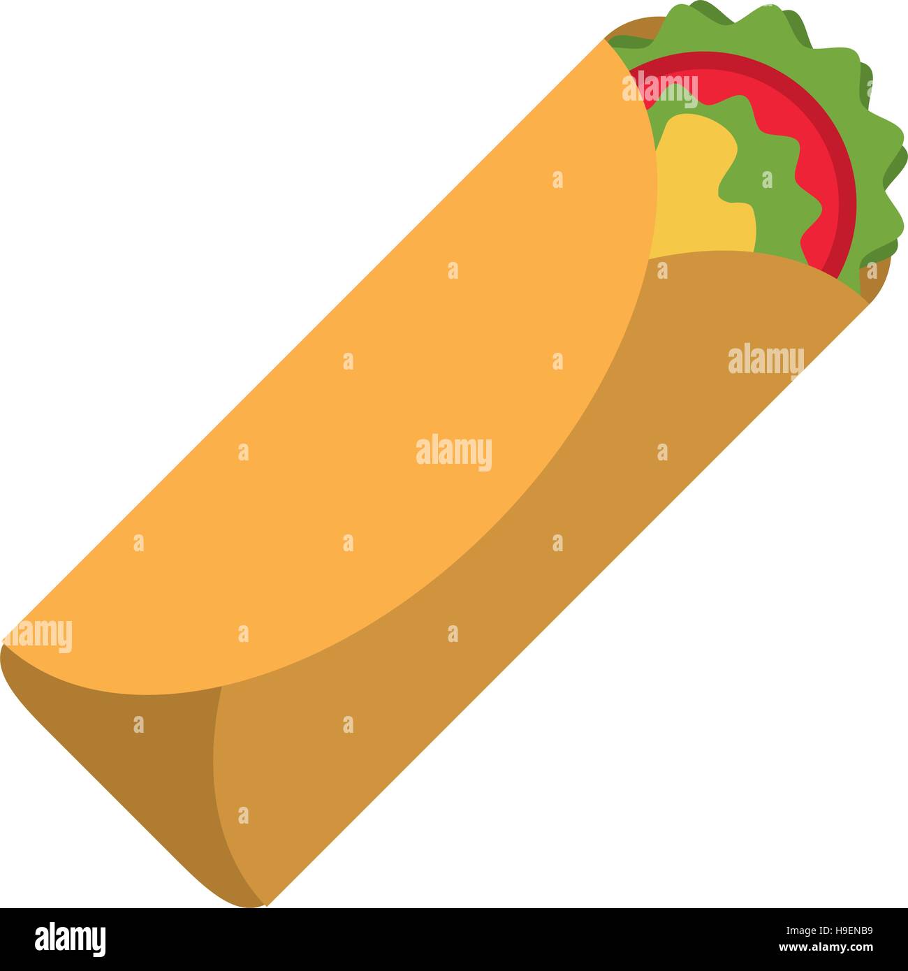 Isolated mexican burrito design Stock Vector Image & Art - Alamy