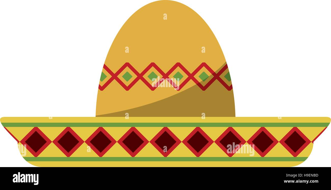 Isolated mexican hat design Stock Vector Image & Art - Alamy