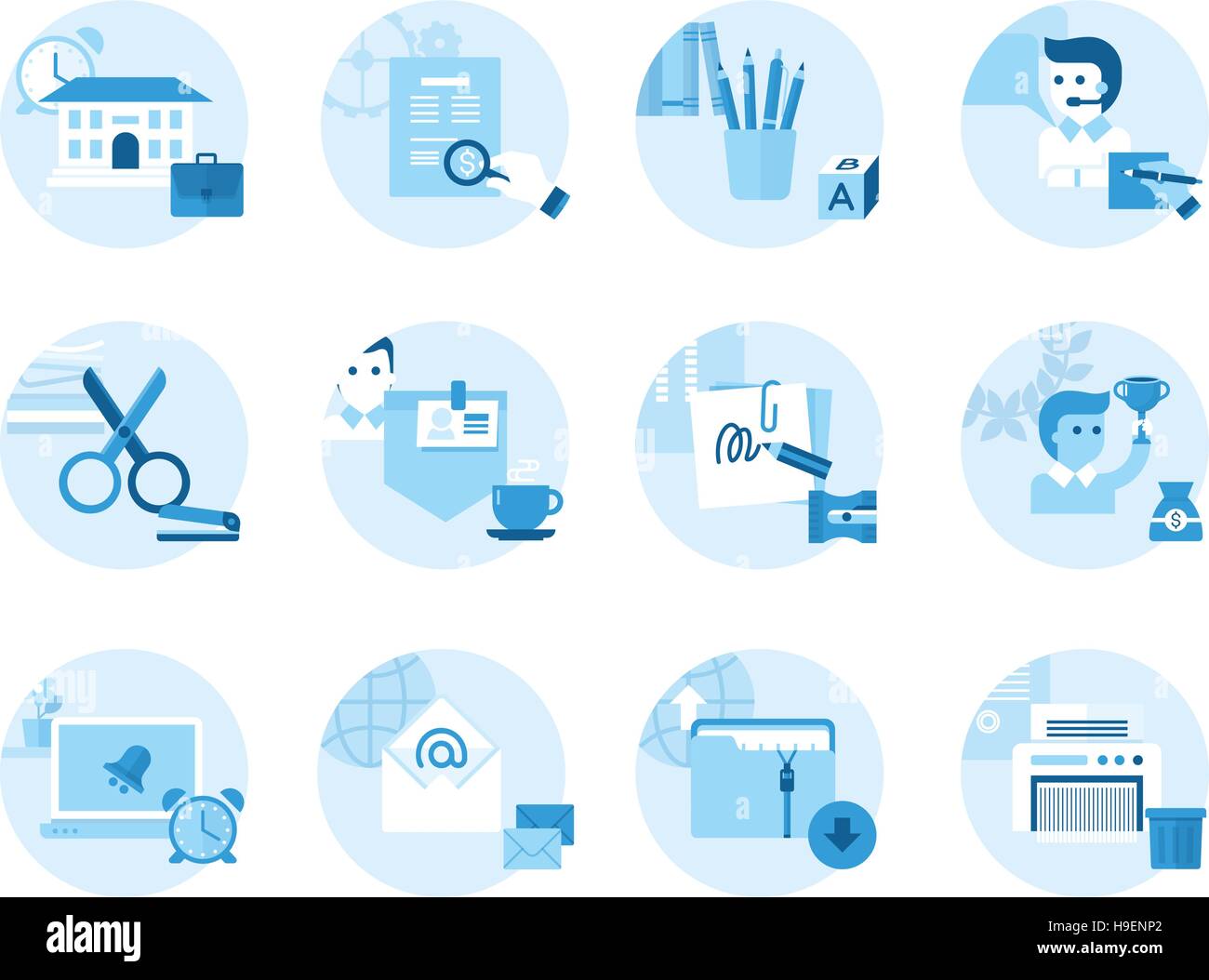 On location office Stock Vector Images - Alamy