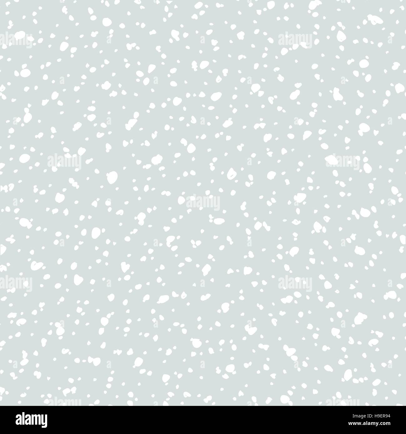 Seamless repeat pattern with falling snow in white and light gray ...