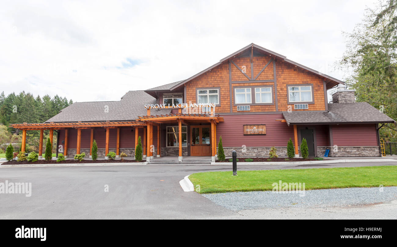 Sproat lake landing port alberni vancouver island hi-res stock ...