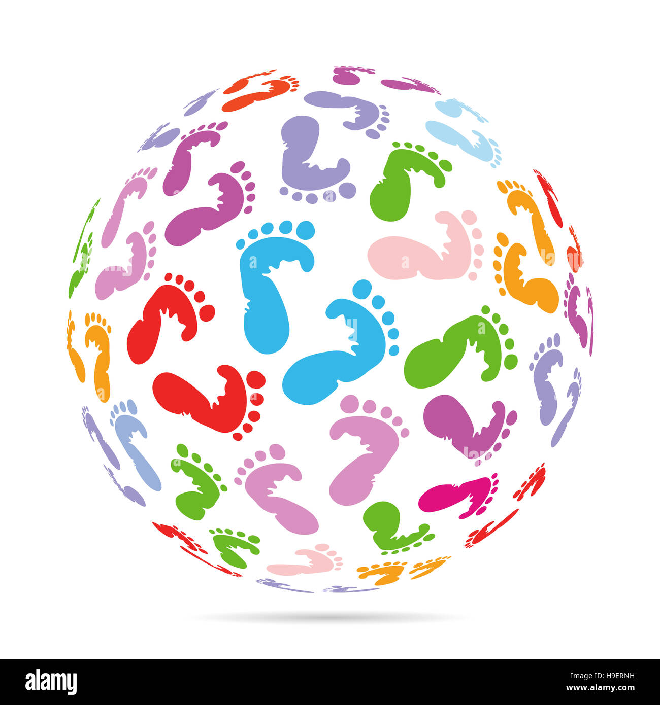 Baby footprints hi-res stock photography and images - Alamy