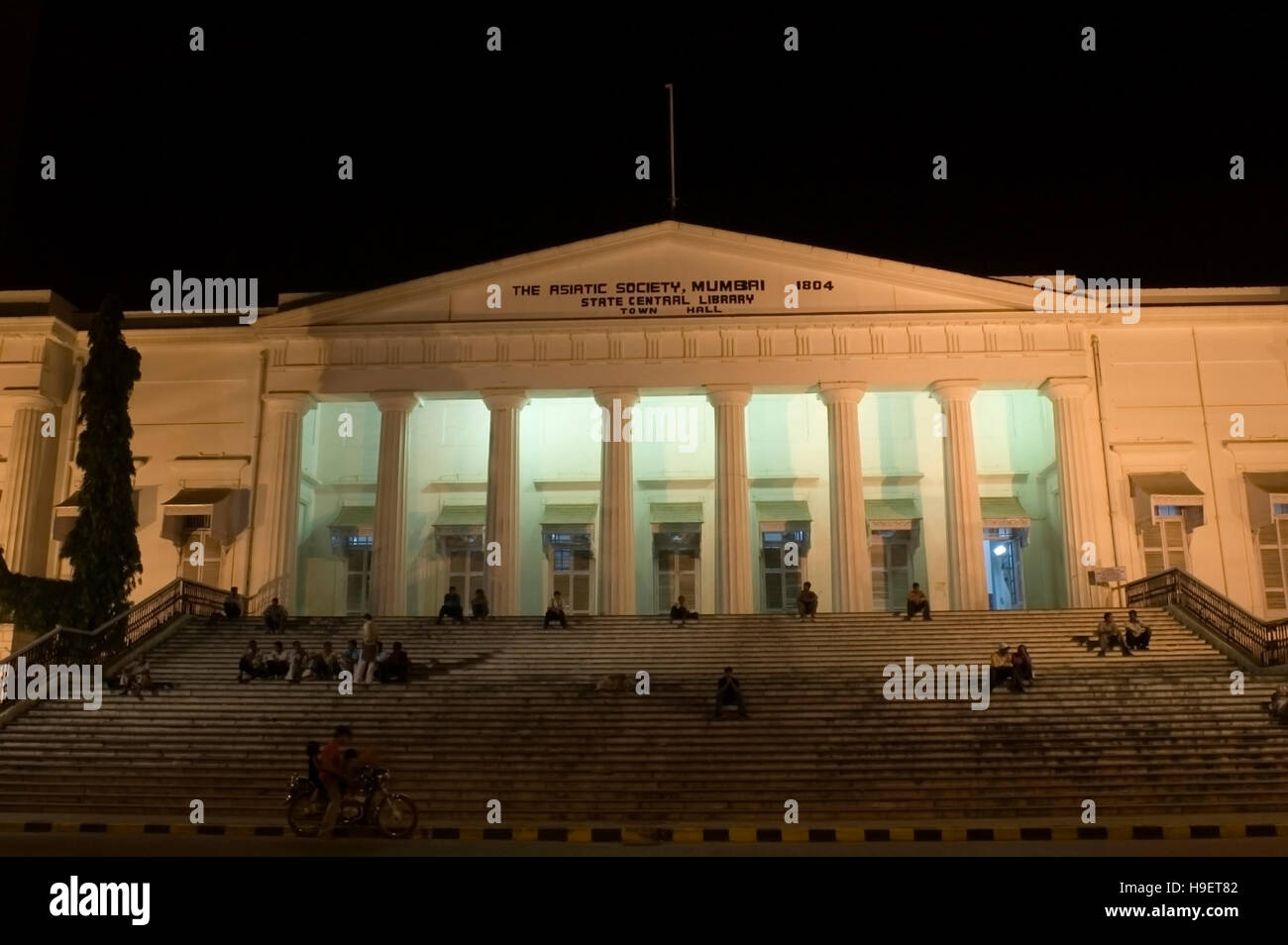 Mumbai - by night. Town Hall/ Asiatic Society Stock Photo - Alamy