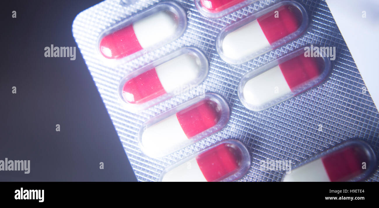 Blister medication pack medical drug pillls photo Stock Photo - Alamy