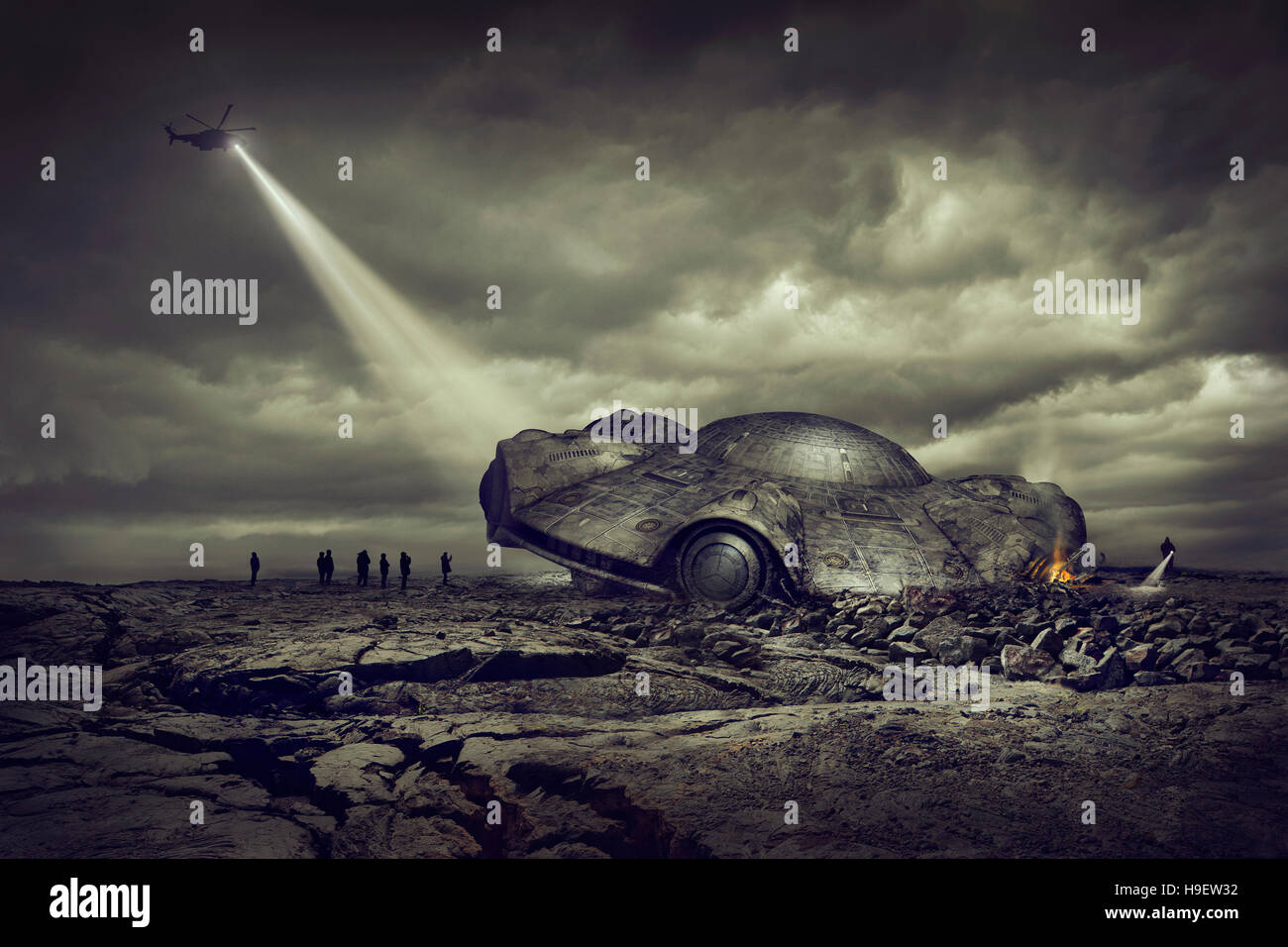 Lost In Space Ship Crashing