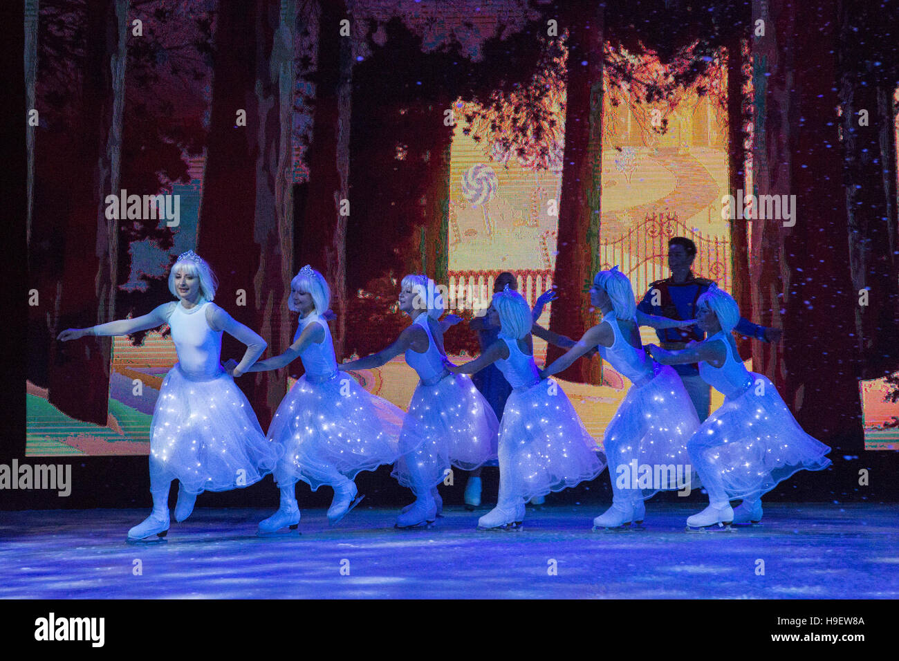 London, UK. 21 November 2016. The Snowflakes are performing. The ...
