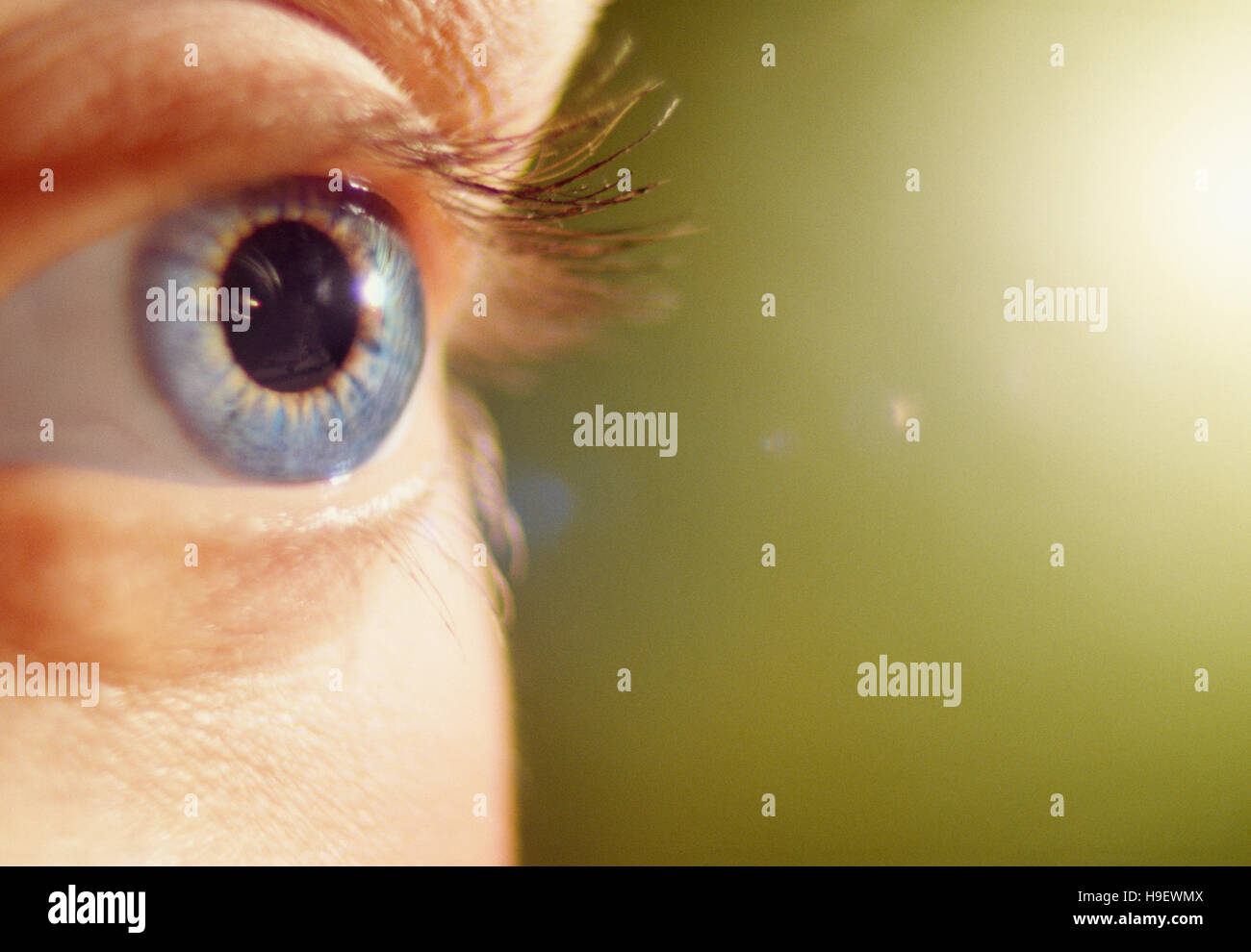 Close up of blue eye Stock Photo - Alamy
