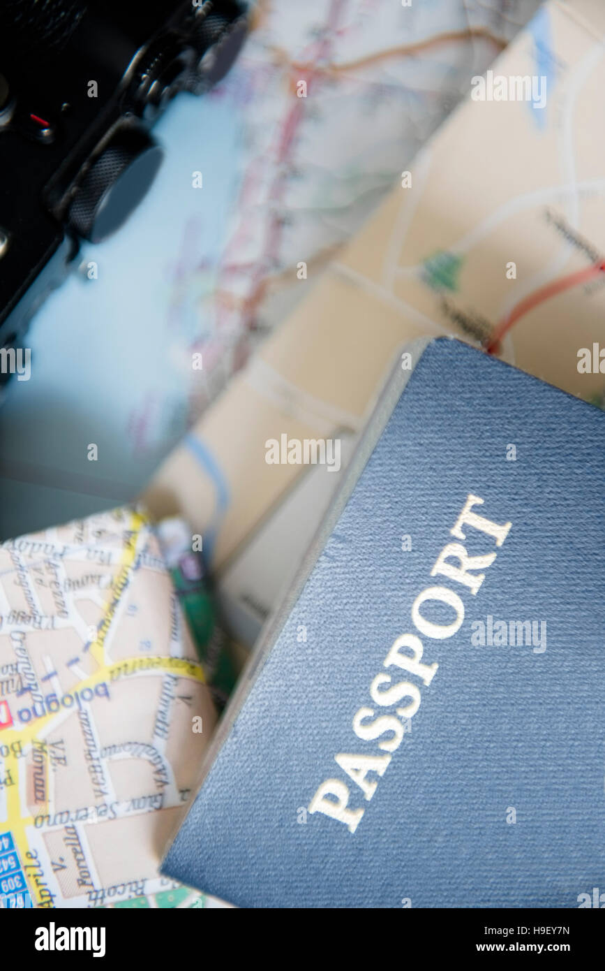 Passport map hi-res stock photography and images - Alamy