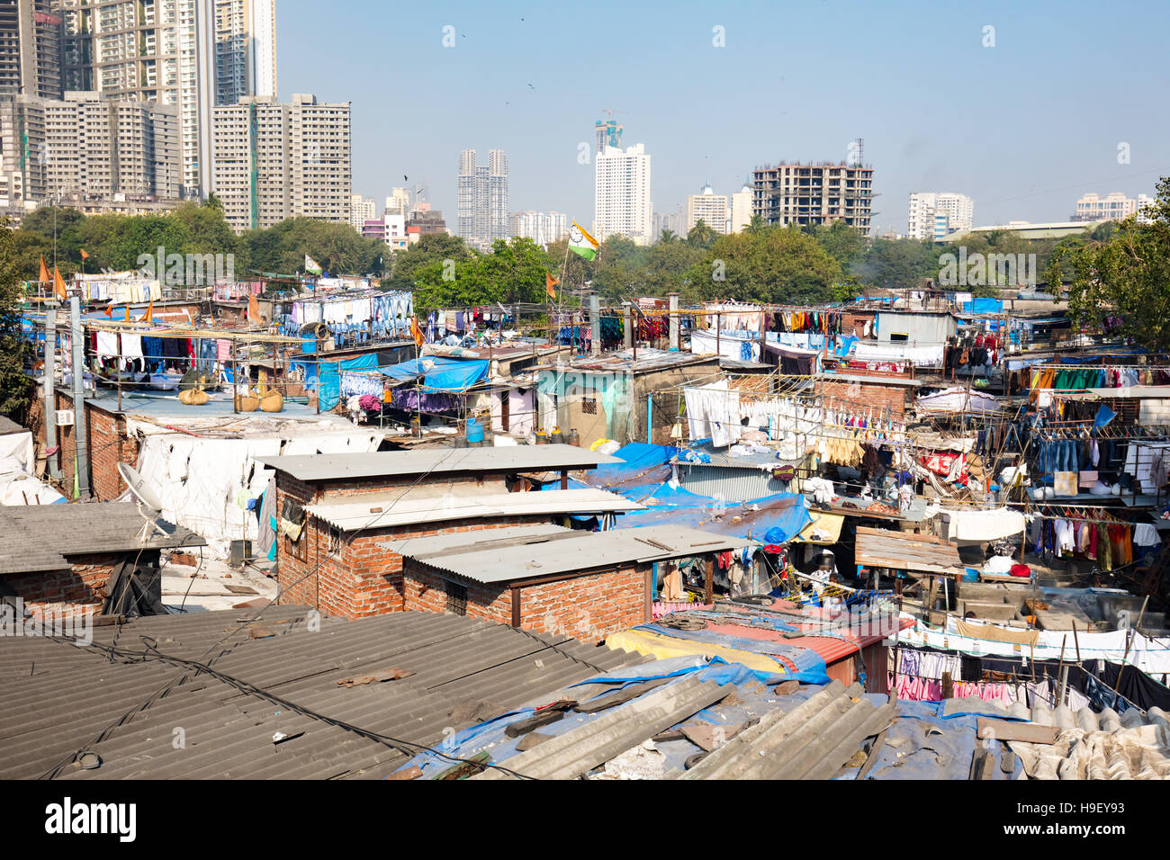 Dhobi Ghat in Mumbai Stock Photo - Alamy