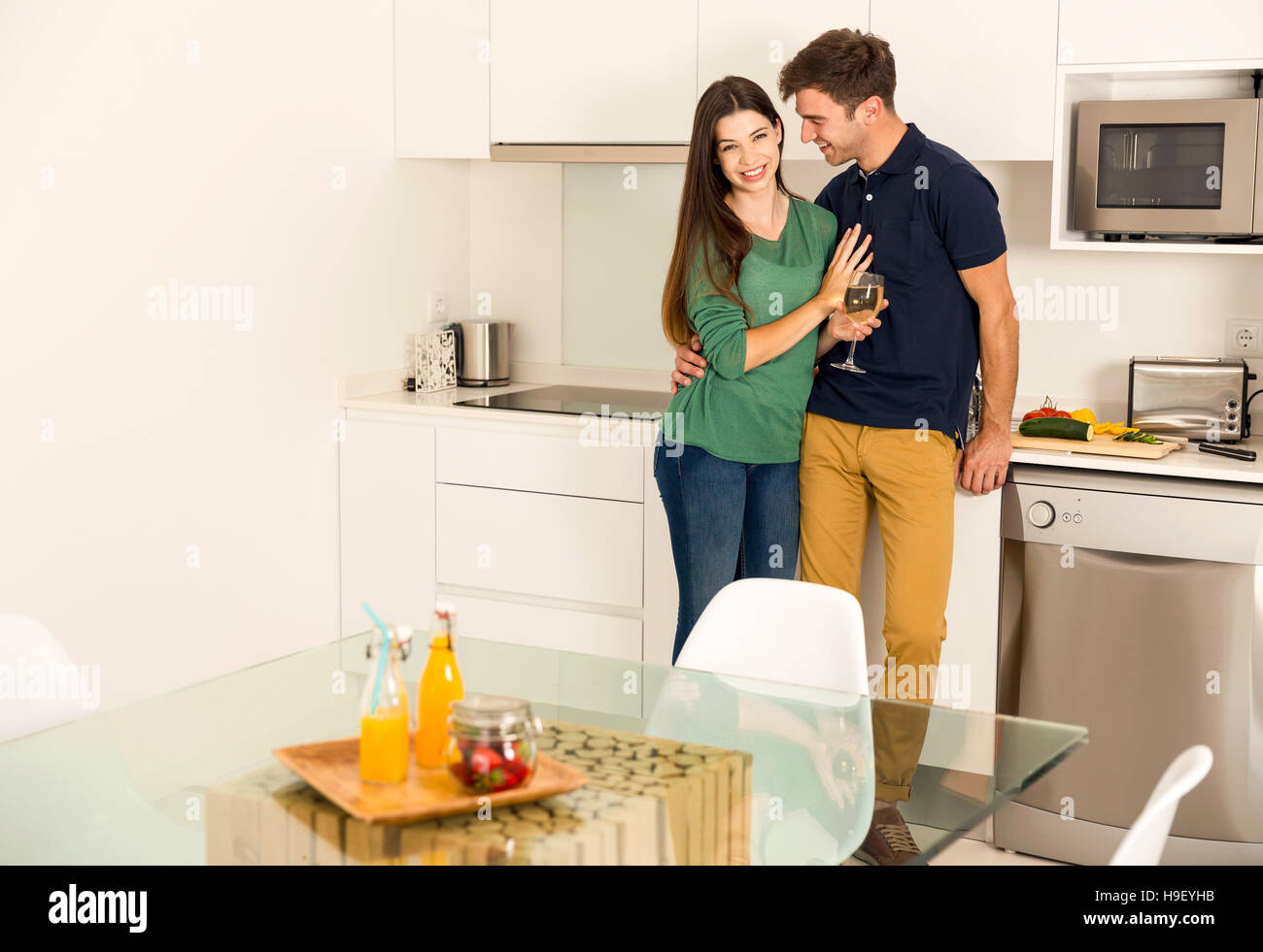 Kitchen romance hi-res stock photography and images - Alamy