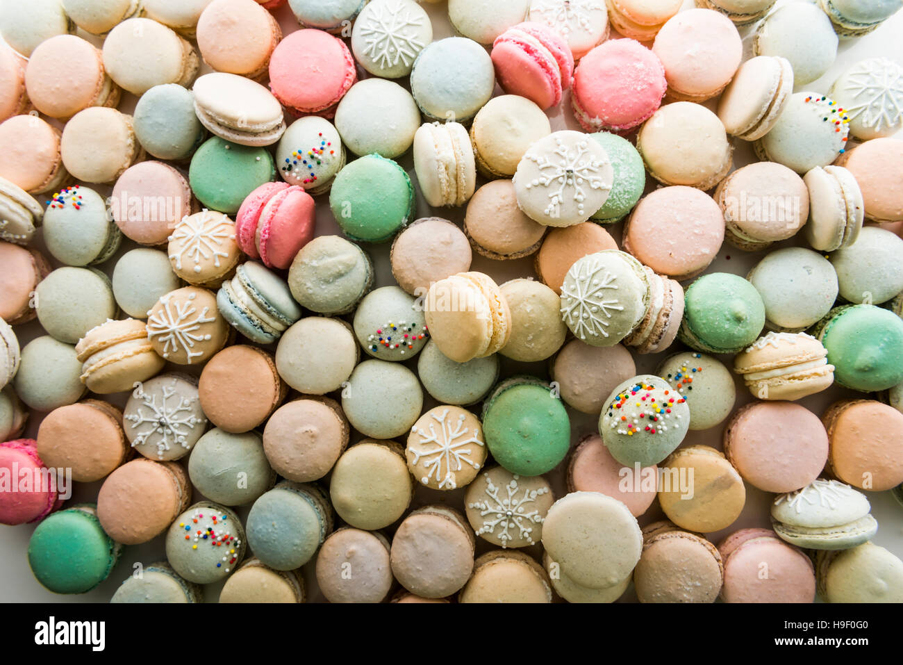 Pile of macaroons Stock Photo - Alamy