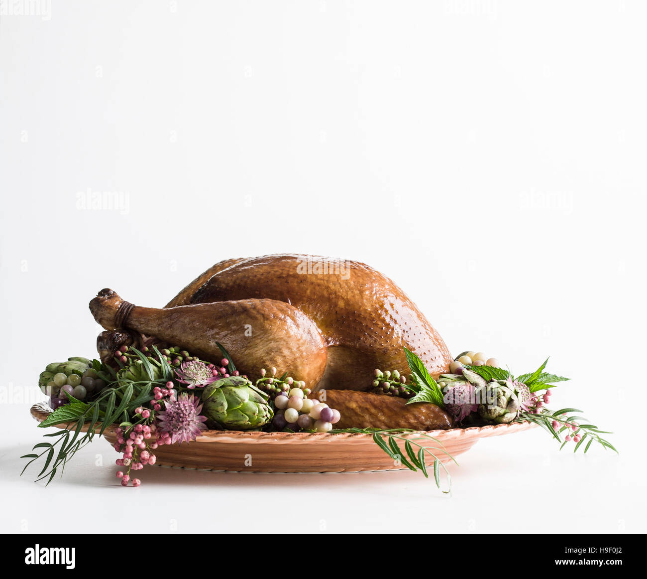 Whole roasted turkey Stock Photo - Alamy