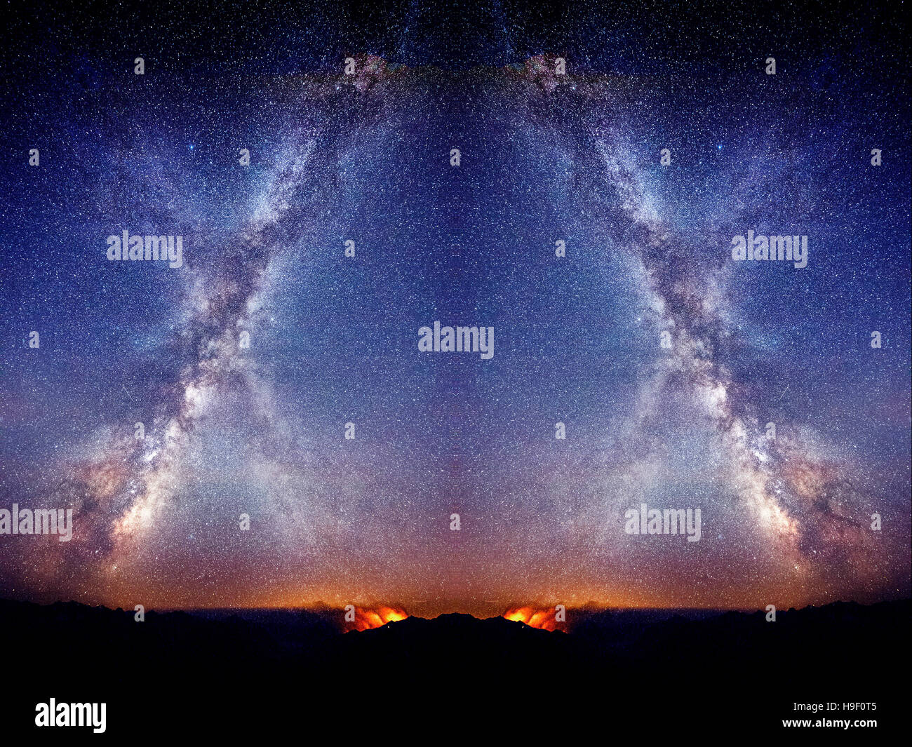 Stars in sky at night Stock Photo - Alamy