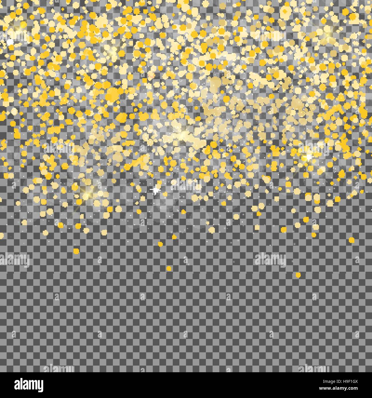 Abstract Golden Transparent Background. Realistic Vector illustr Stock ...