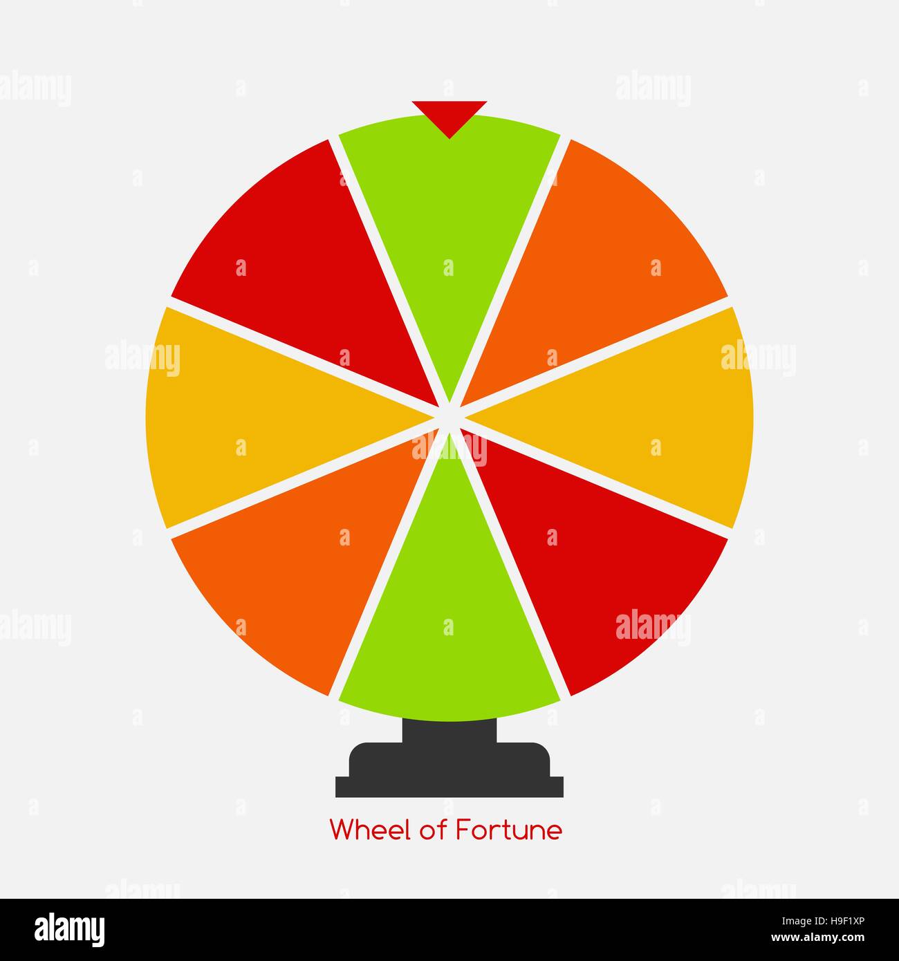 Wheel of Fortune, Lucky Icon. Vector Illustration Stock Vector Image ...