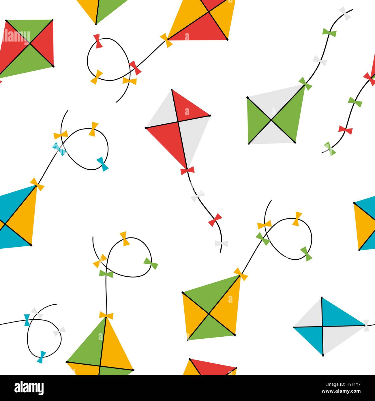 Kite Seamless Pattern Background Vector Illustration EPS10 Stock Vector ...