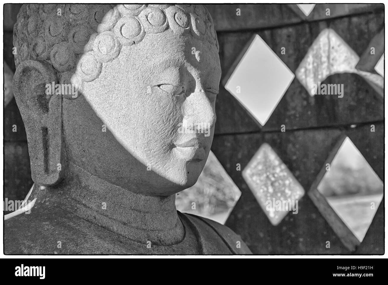 Buddhist monk and view Black and White Stock Photos & Images - Alamy