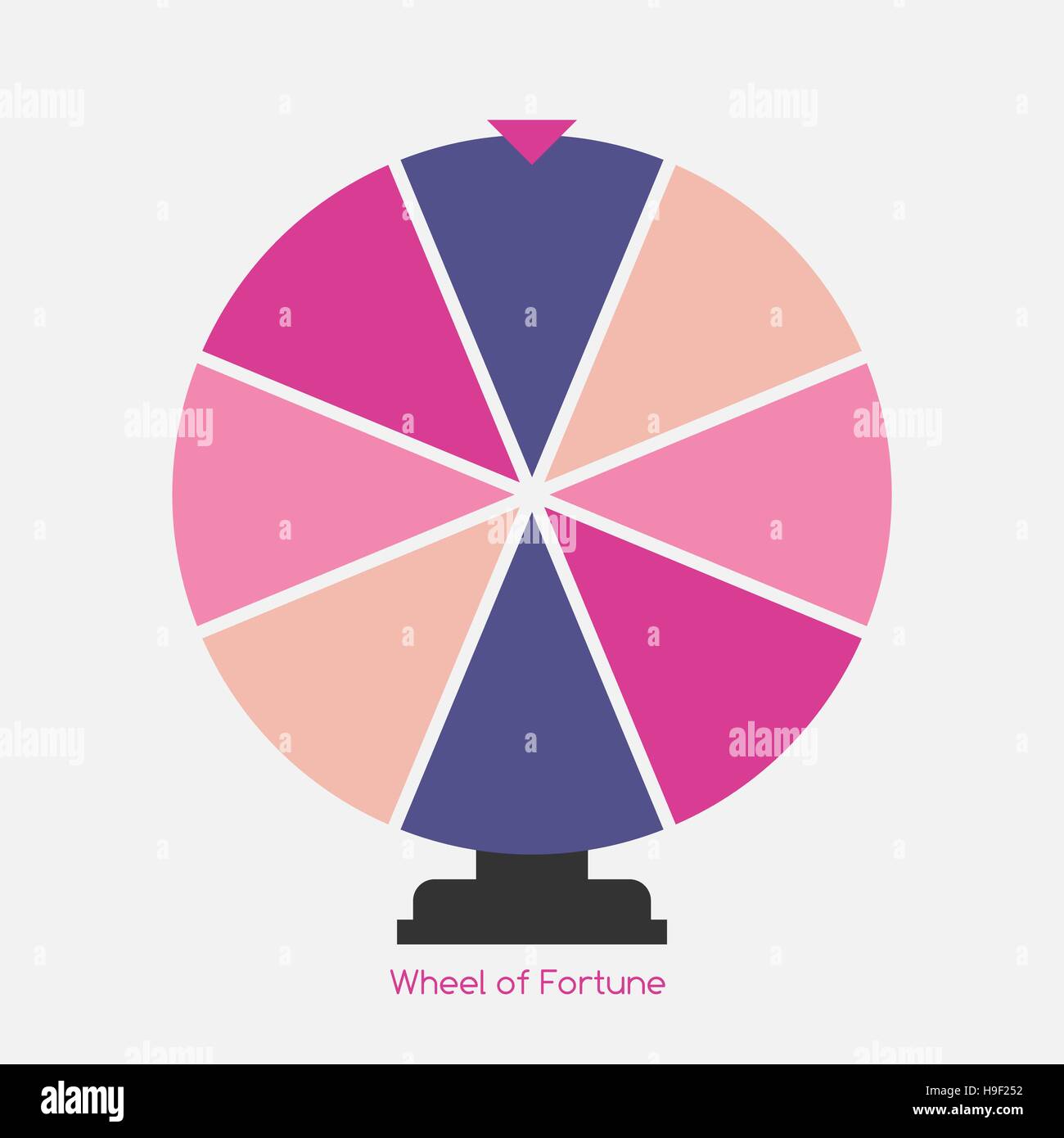 Wheel of Fortune, Lucky Icon. Vector Illustration Stock Vector Image ...