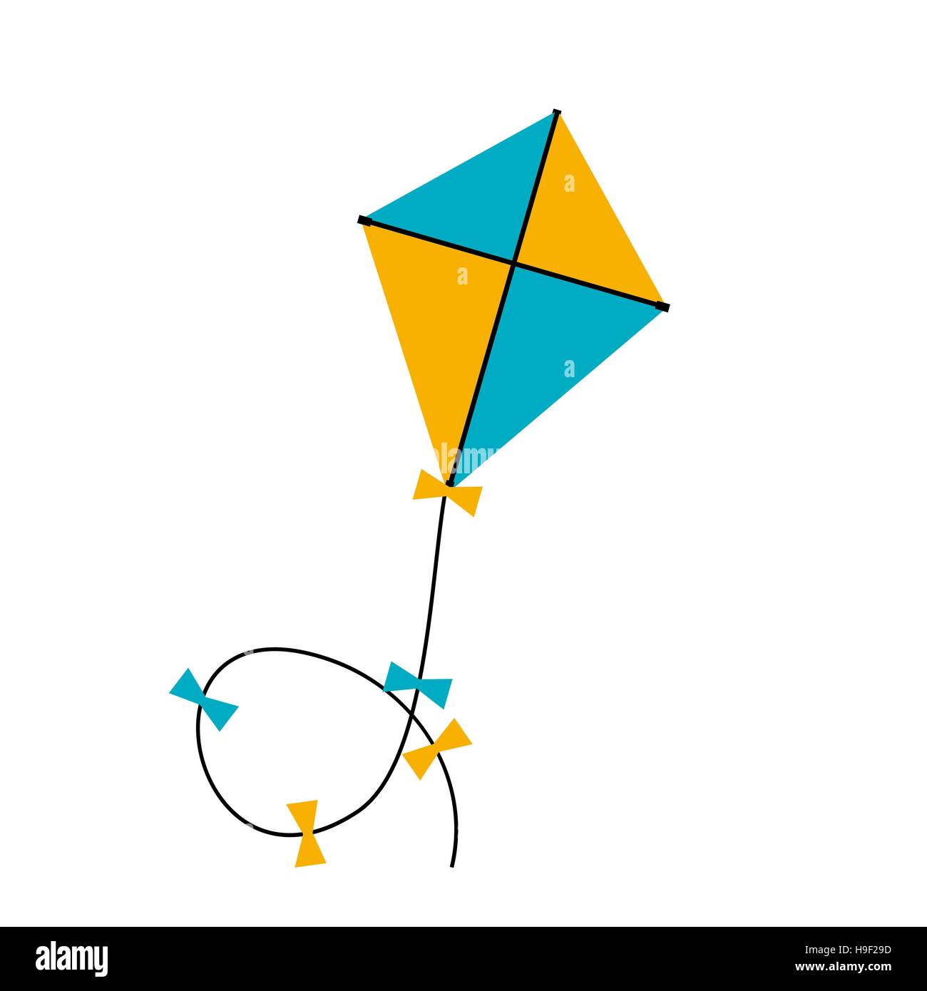 Kite Icon. Vector Illustration Stock Vector Image & Art - Alamy