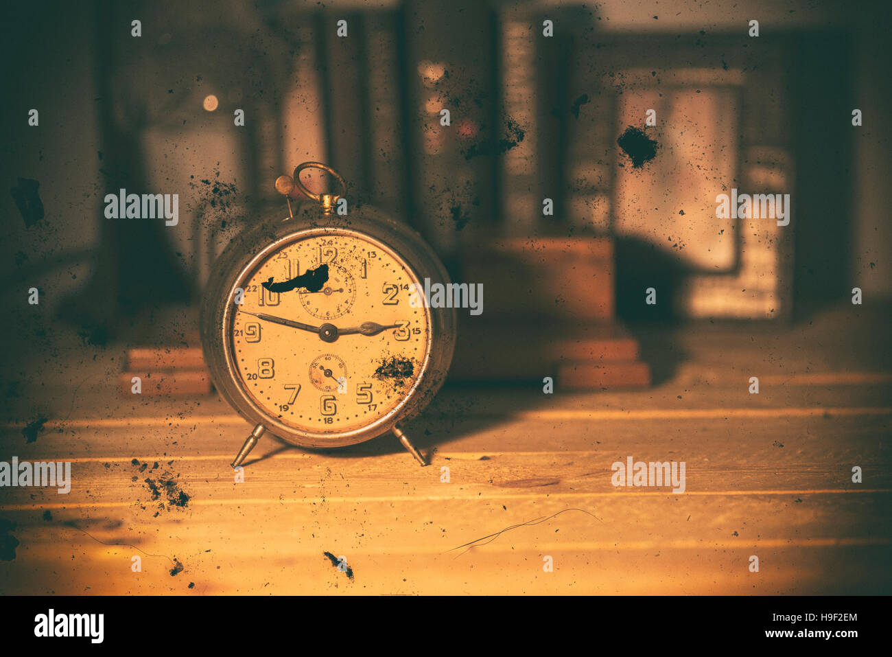 old alarm clock Stock Photo - Alamy