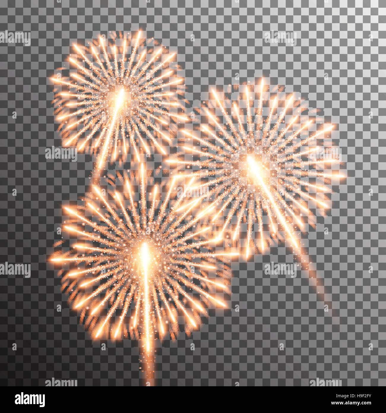 isolated realistic vector fireworks Stock Vector Image & Art - Alamy