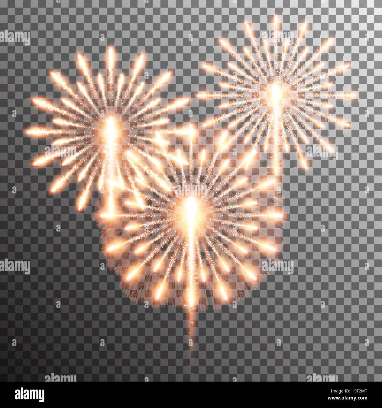 isolated realistic vector fireworks Stock Vector Image & Art - Alamy