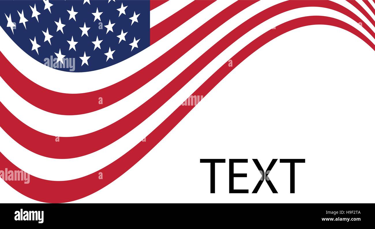 USA Flag Text Write Background Stock Vector Image & Art - Alamy