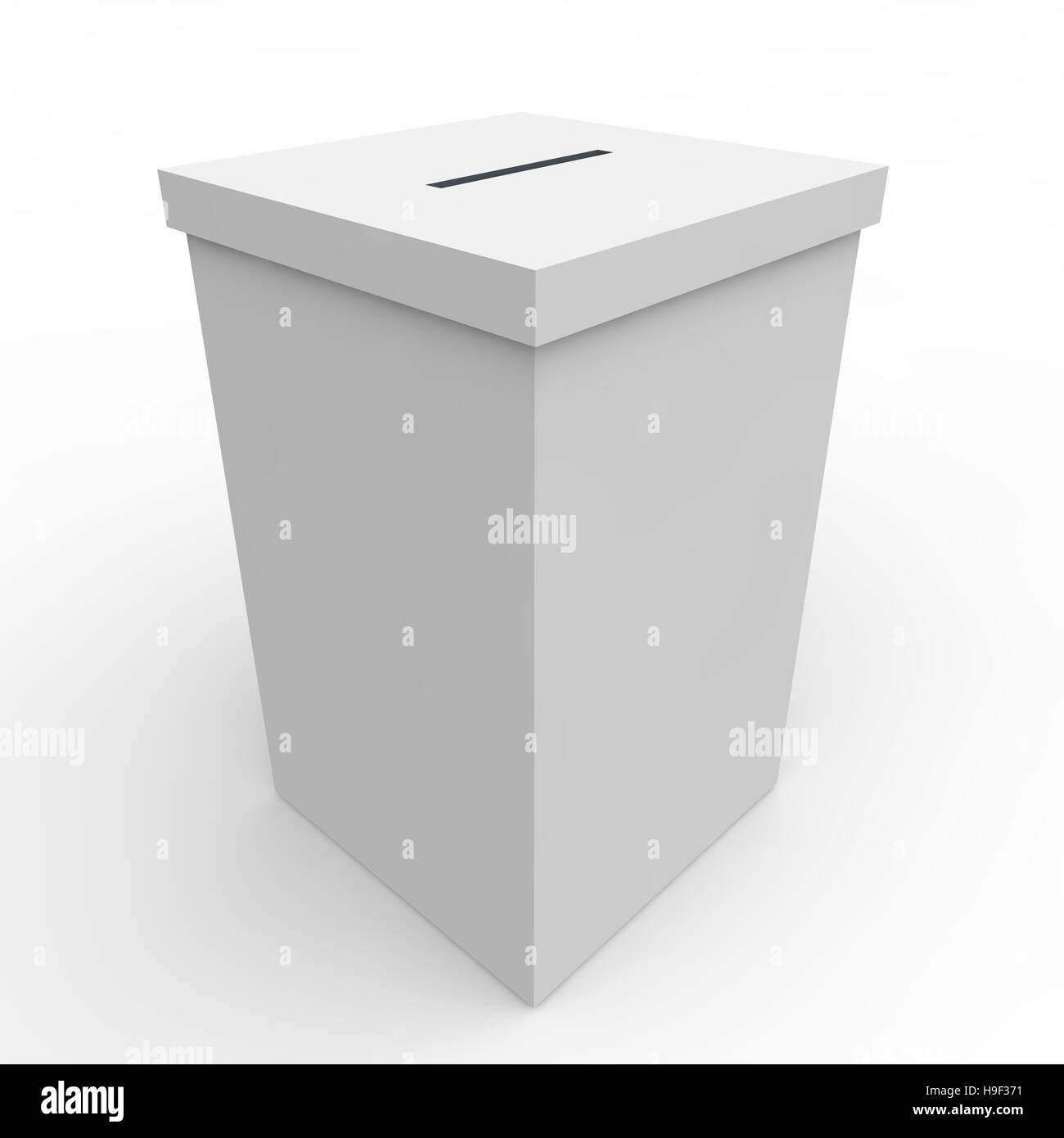 White empty box to vote on an isolated background Stock Photo - Alamy