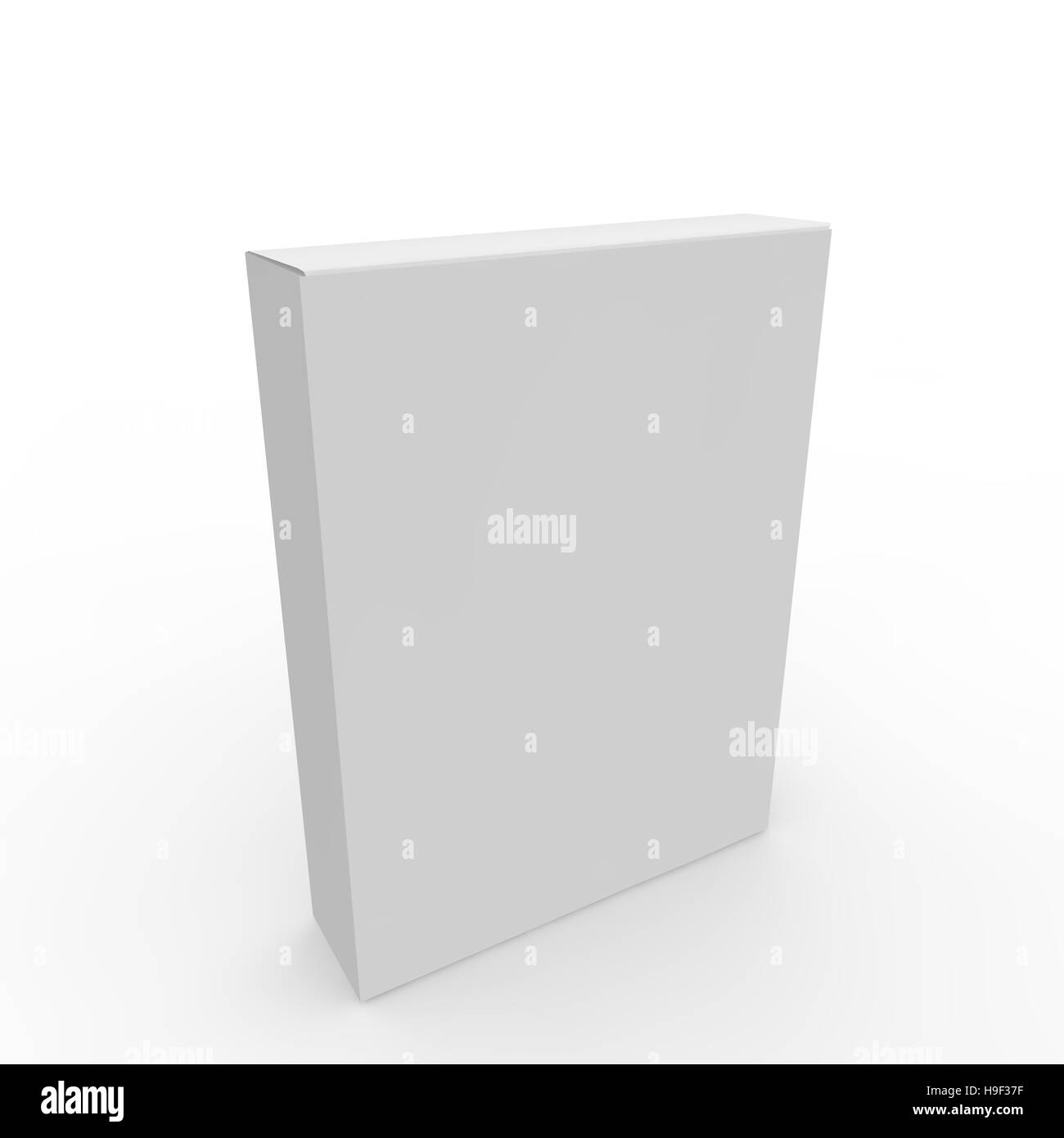 White empty box for tablets and other products isolated on white ...