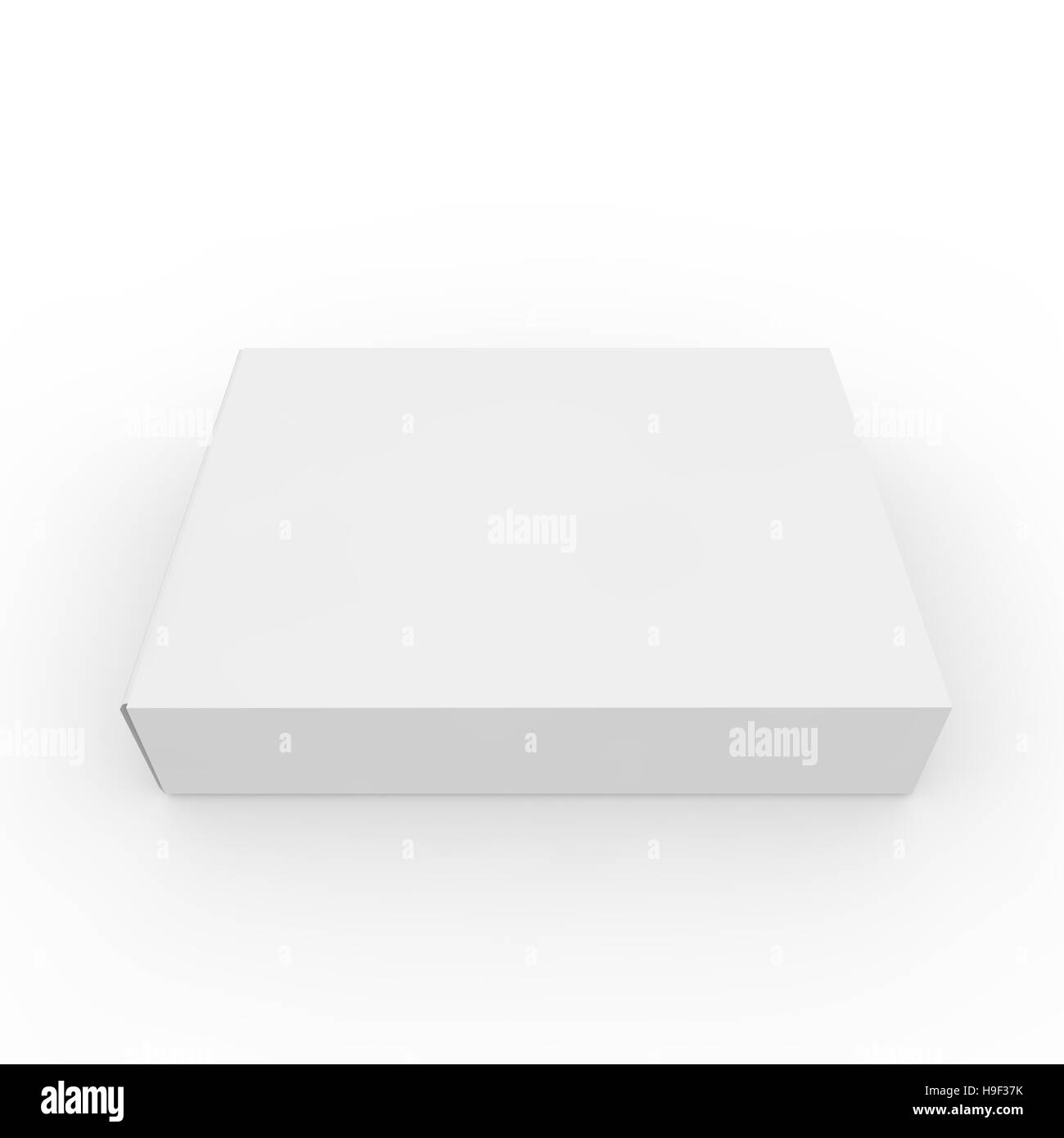 White empty box for tablets and other products isolated on white ...