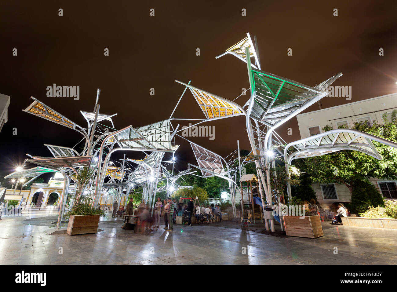 Plaza del Rey square at night in Cartagena. Region of Murcia, Spain ...