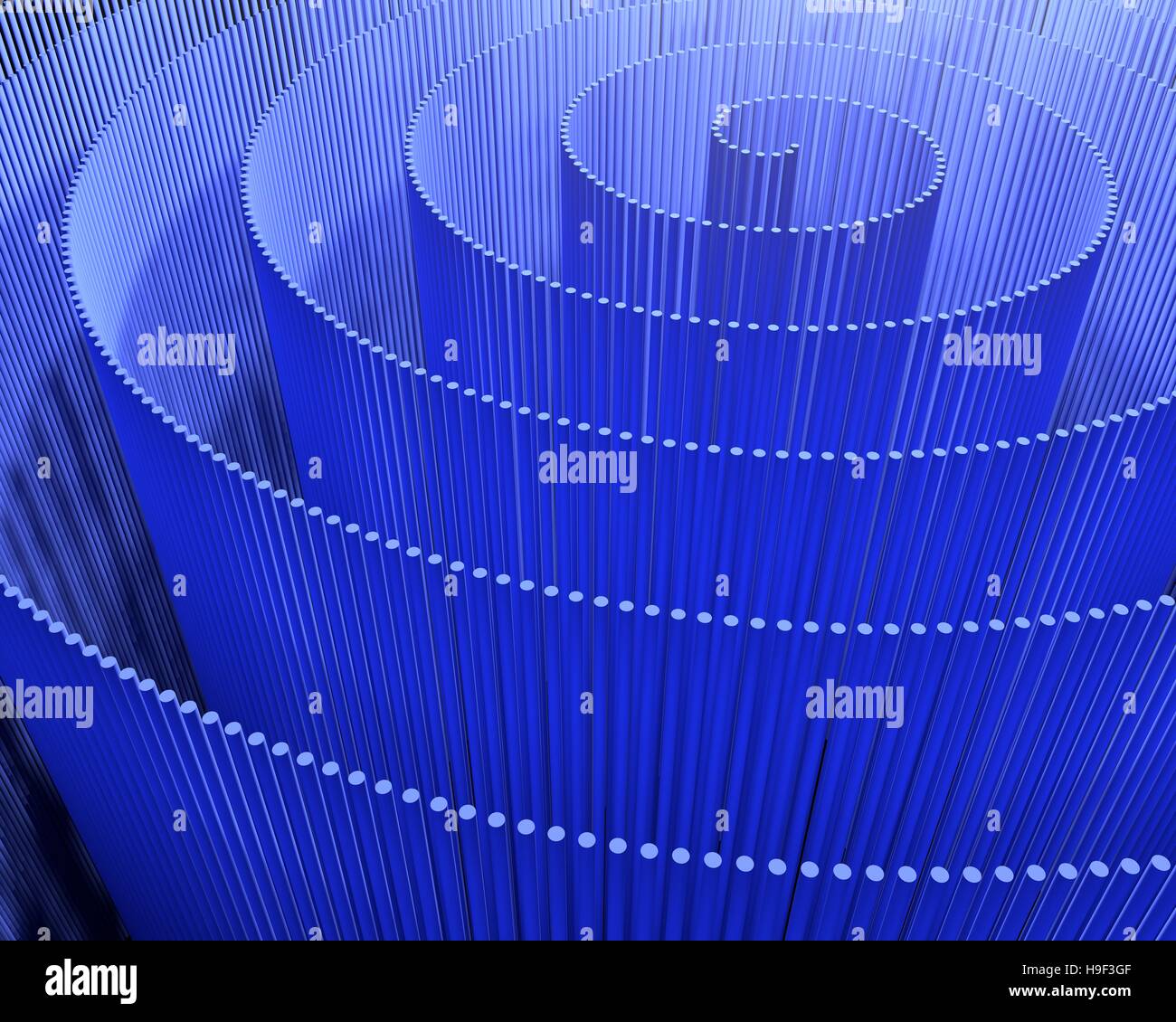 A spiral of blue lines, abstract digital background pattern Stock Photo ...