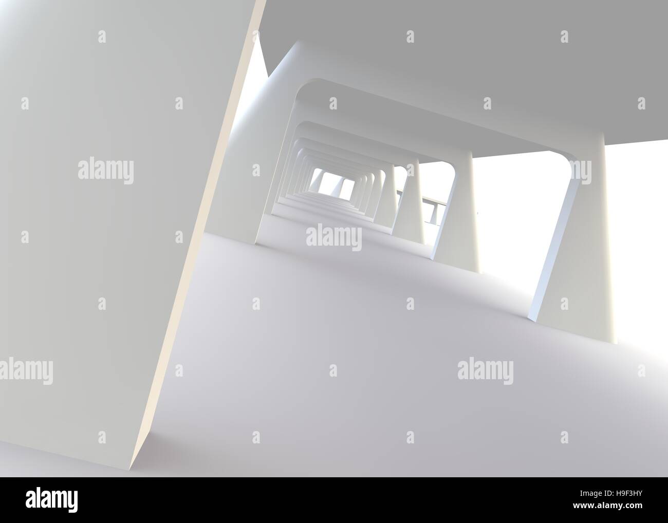 Abstract design of a bridge in modern style Stock Photo - Alamy