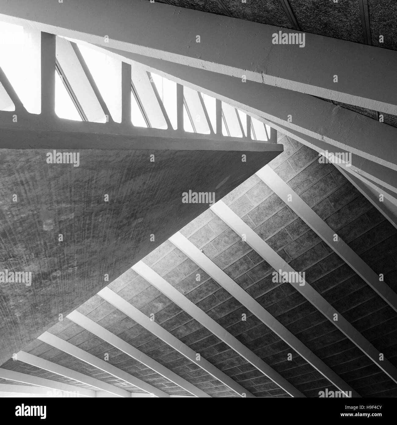 Hyperbolic paraboloid roof Black and White Stock Photos & Images - Alamy