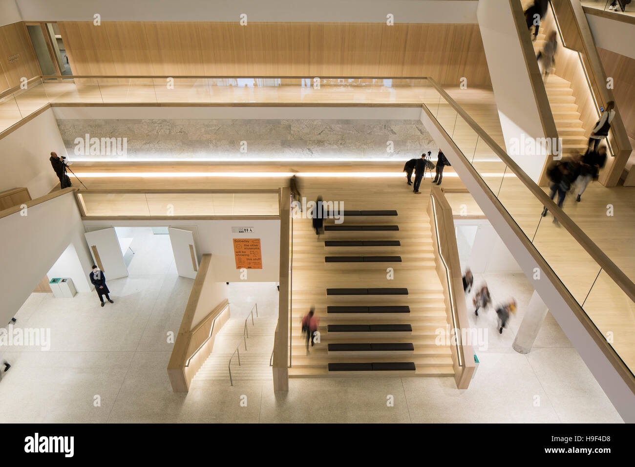 Interior view of atrium looking down. Design Museum, London, United ...
