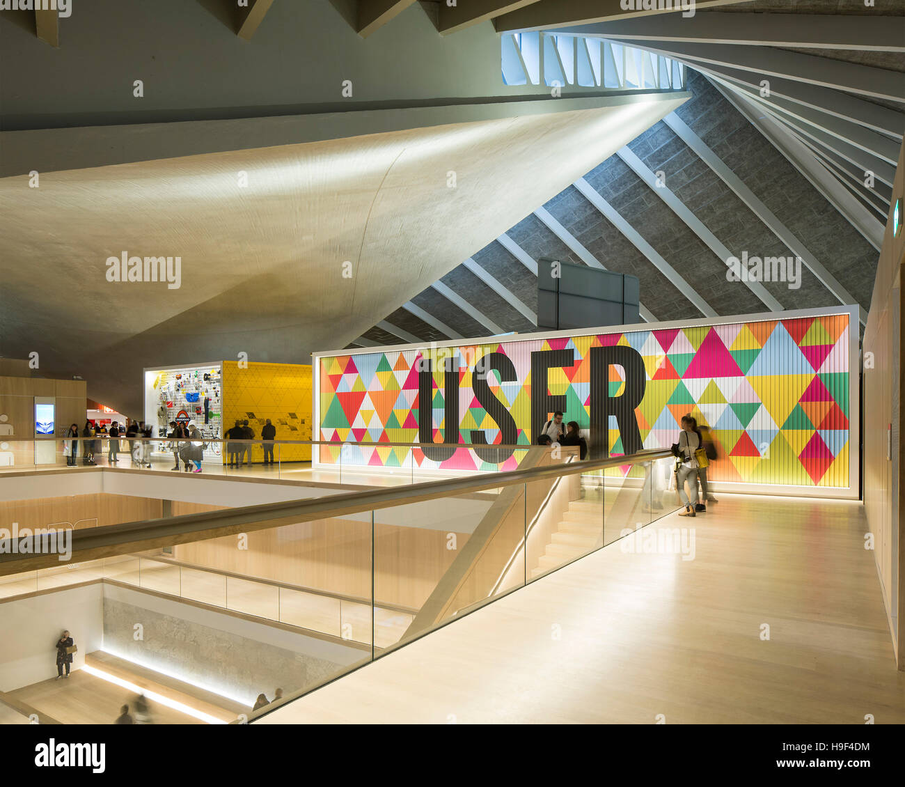 Interior view of 2nd floor. Design Museum, London, United Kingdom ...