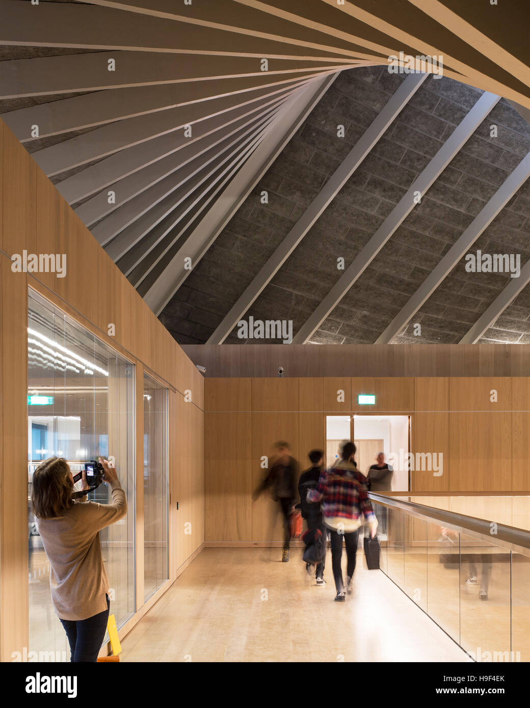 Interior view of 2nd floor walkway. Design Museum, London, United ...