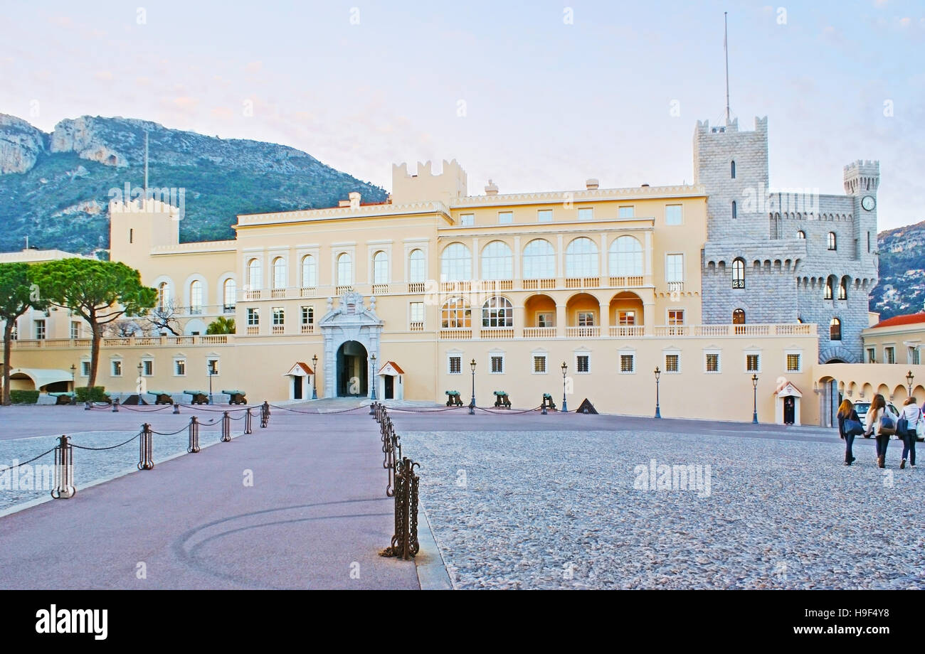 The facade of the State Residence (Prince's Palace), located in the ...
