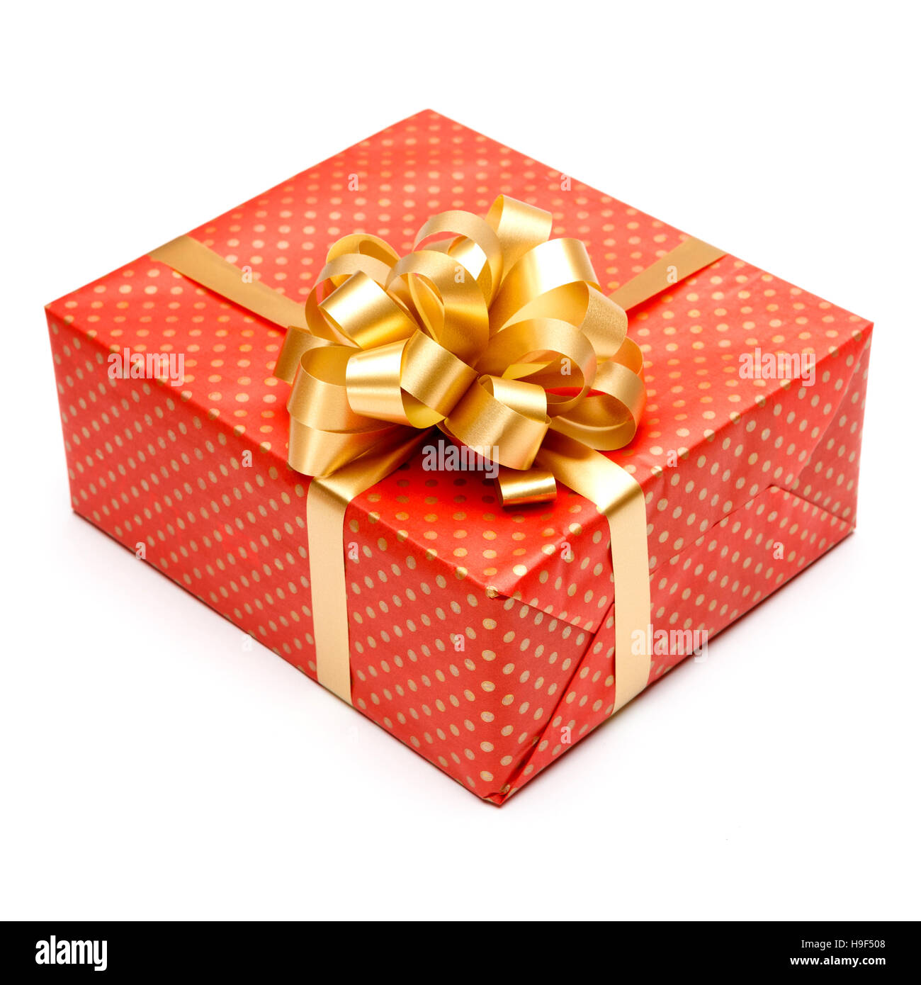 gift with ribbon on white background Stock Photo - Alamy